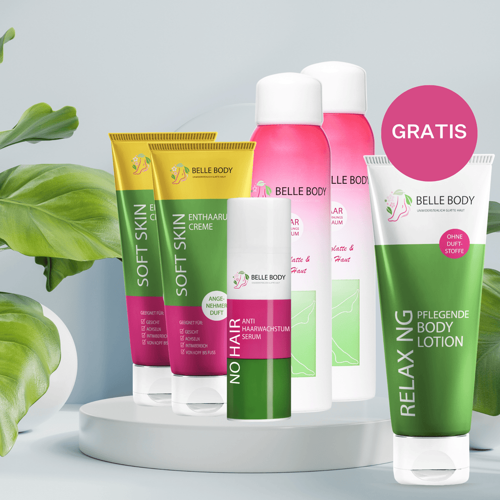 Belle Body Haarentfernung Komplett Set | für eine gepflegte glatte Haut